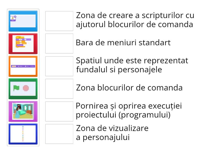 Structura interfetei scratch - Match up