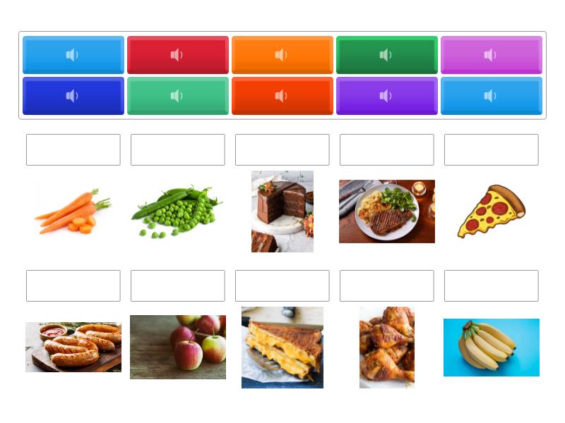 UNIT 4 LUNCH TIME VOCABULARY - Match up