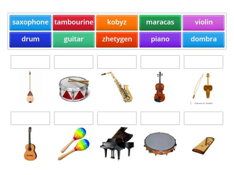 Musical instruments - Match up