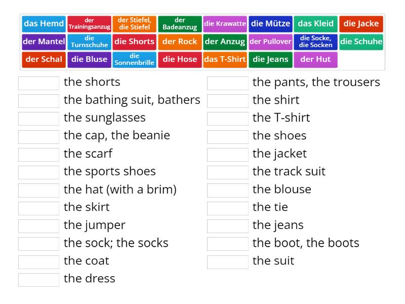 die KLAMOTTEN - Match up