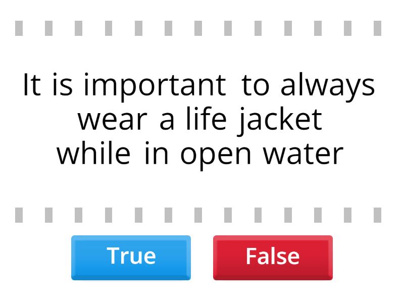 - True or false