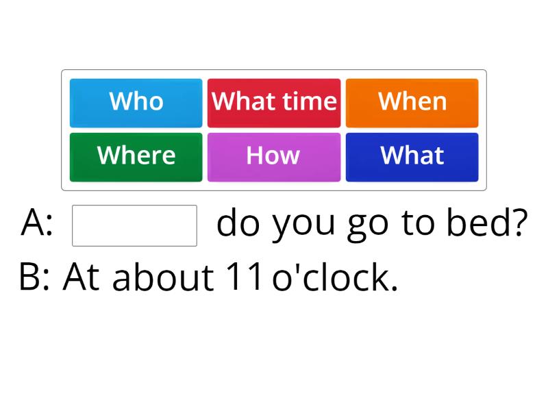 Week 1 - 7A - Question words - Missing word