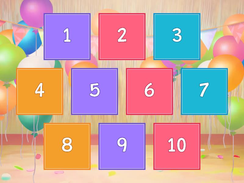 numbers 1-10 - Open the box