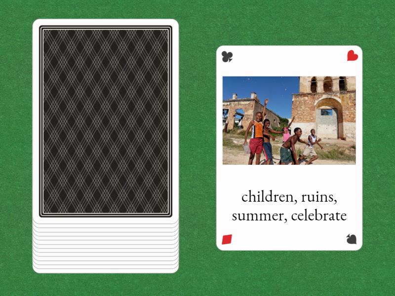 describing a picture - Speaking cards