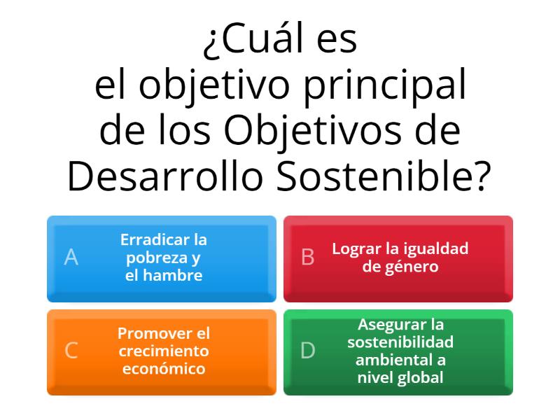 Las ODS - Cuestionario