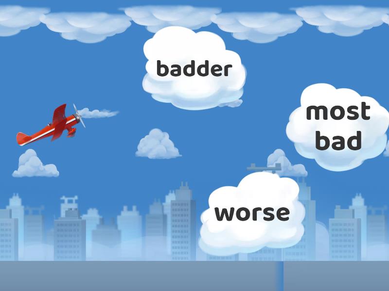 Comparative and Superlative Adjectives Airplane - Avión