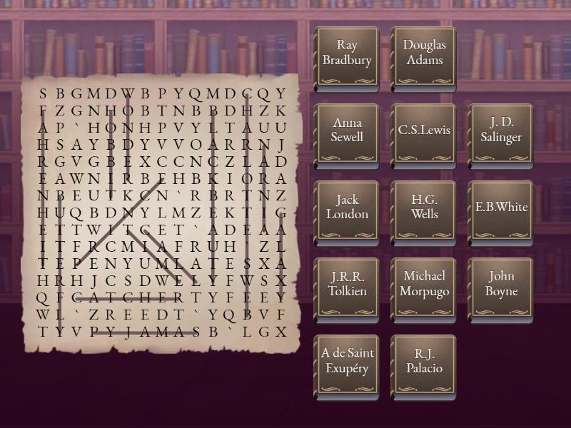 100 books NIS - Wordsearch