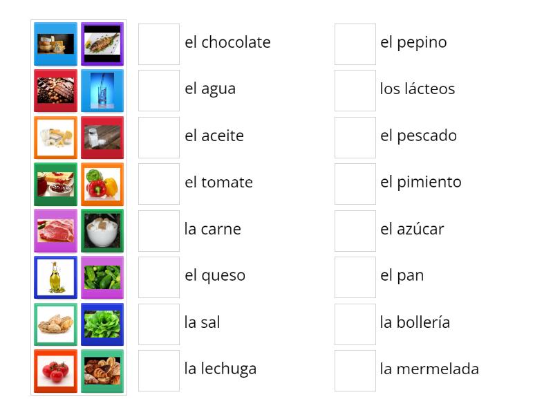 La comida - Match up