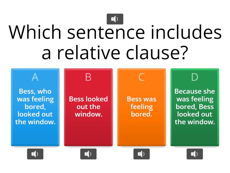 Relative clauses - Quiz