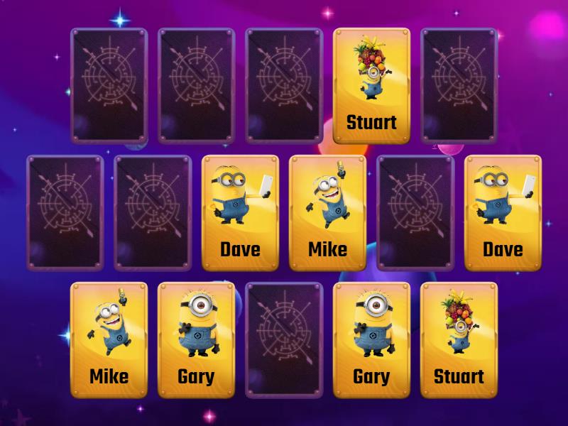 Juego de los Minions - Matching pairs