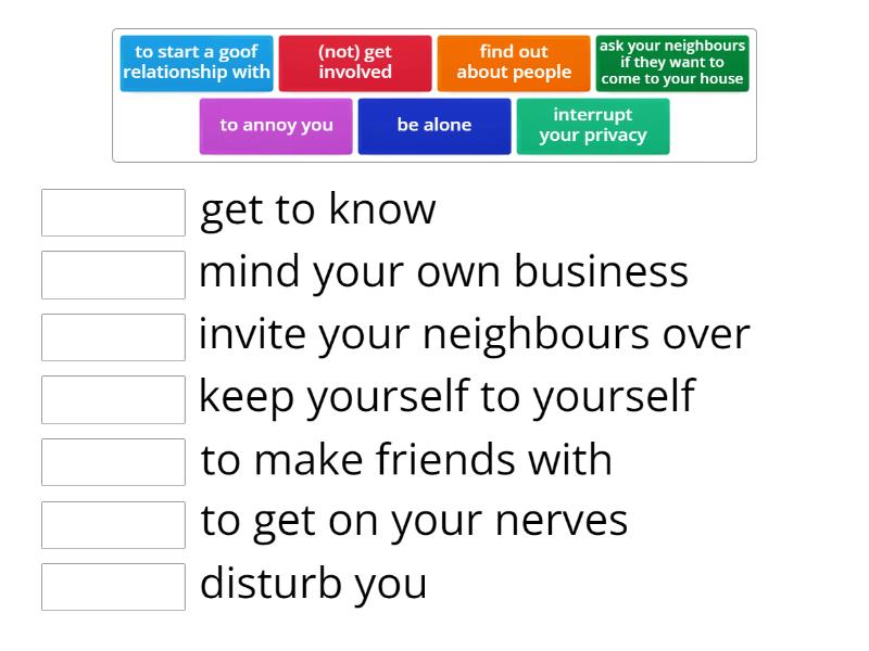 Getting on - Match up