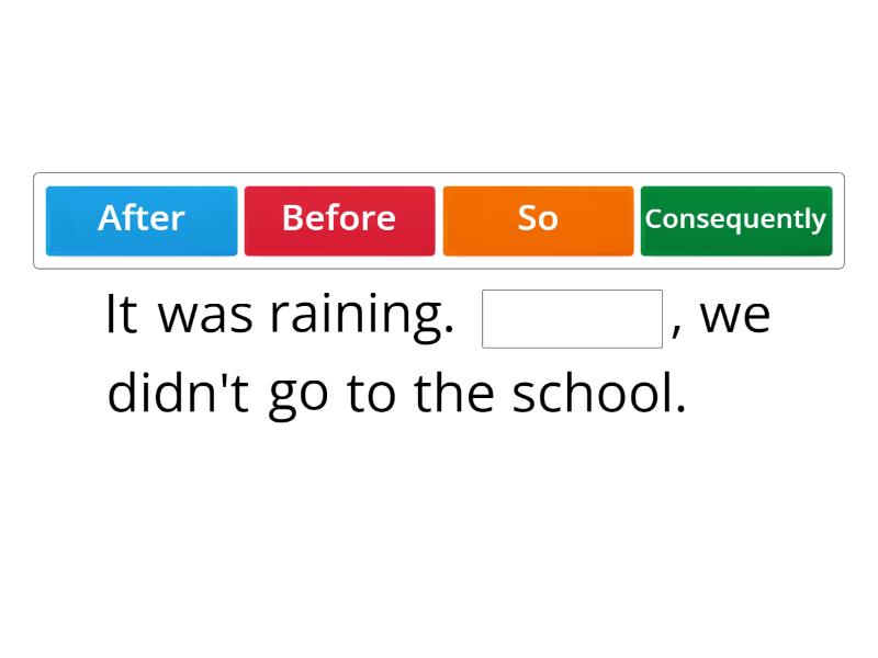Connectors and linkers - Missing word