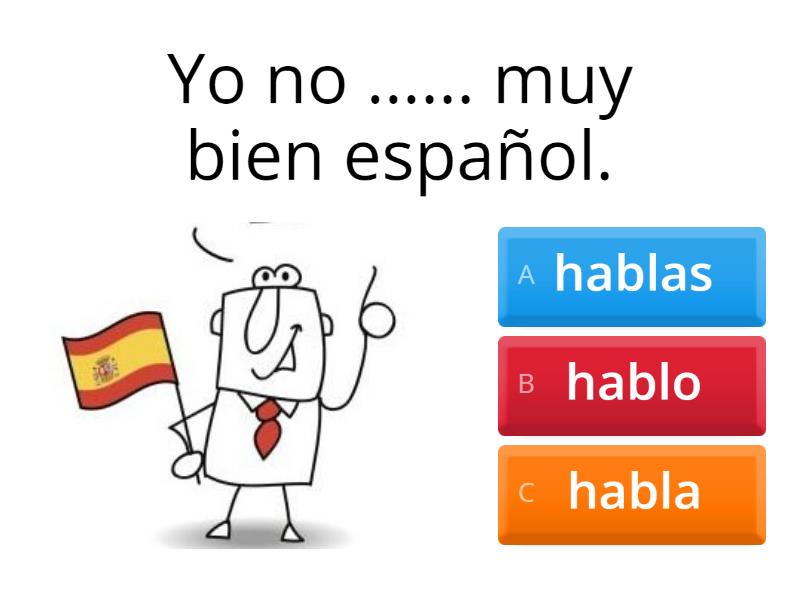 Verbos regulares presente - Quiz