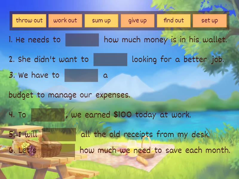 focus 2 unit 6 wordstore 6E - Complete the sentence