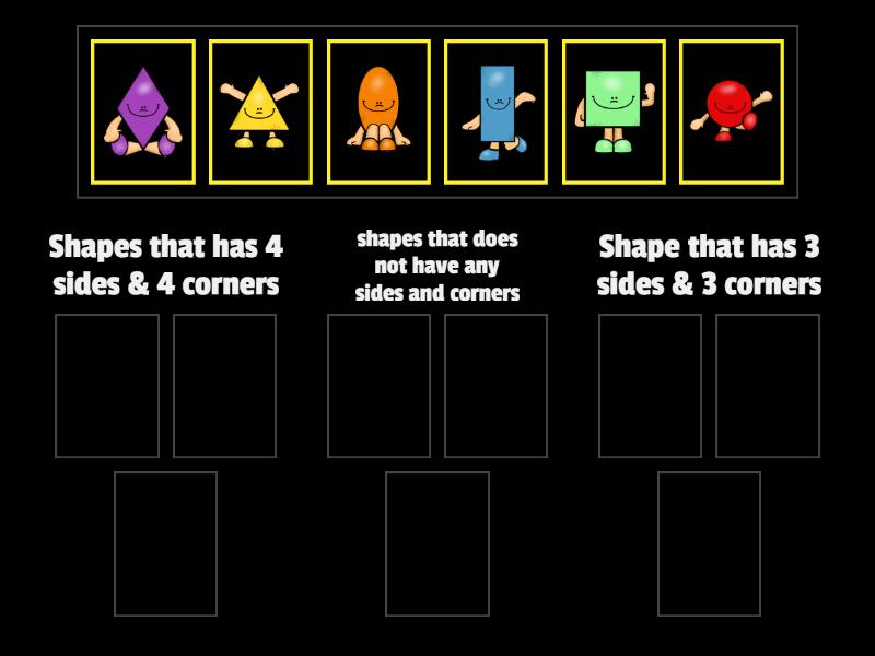 Shapes ( Sides & Corners ) - Ordenar por grupo