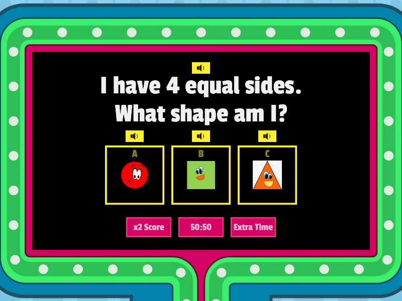 2D shapes - Gameshow quiz