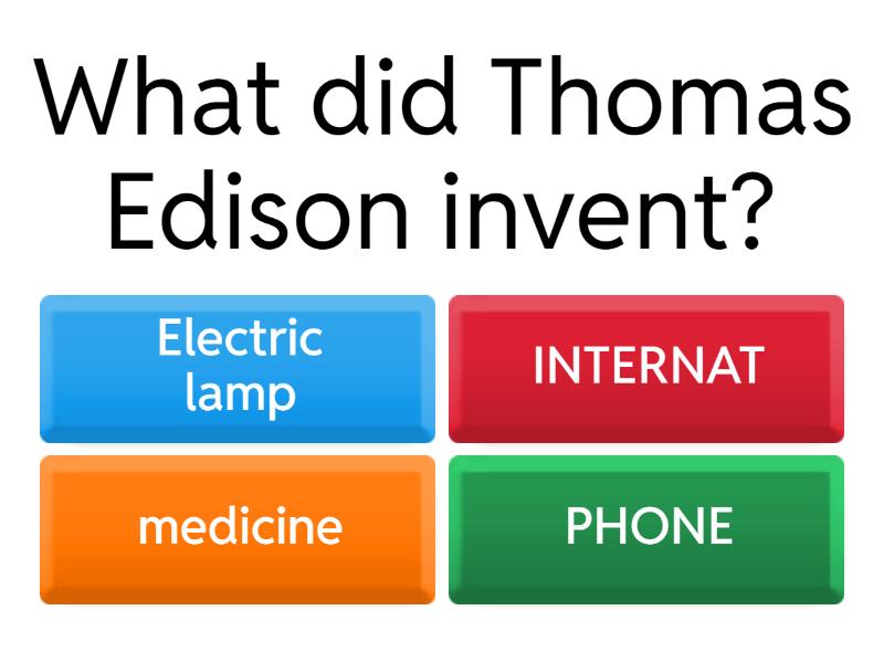 thomas edison - Quiz