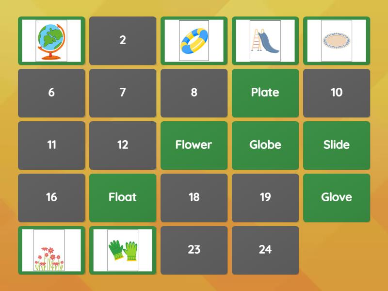Consonant Blends Matching Game - Matching pairs