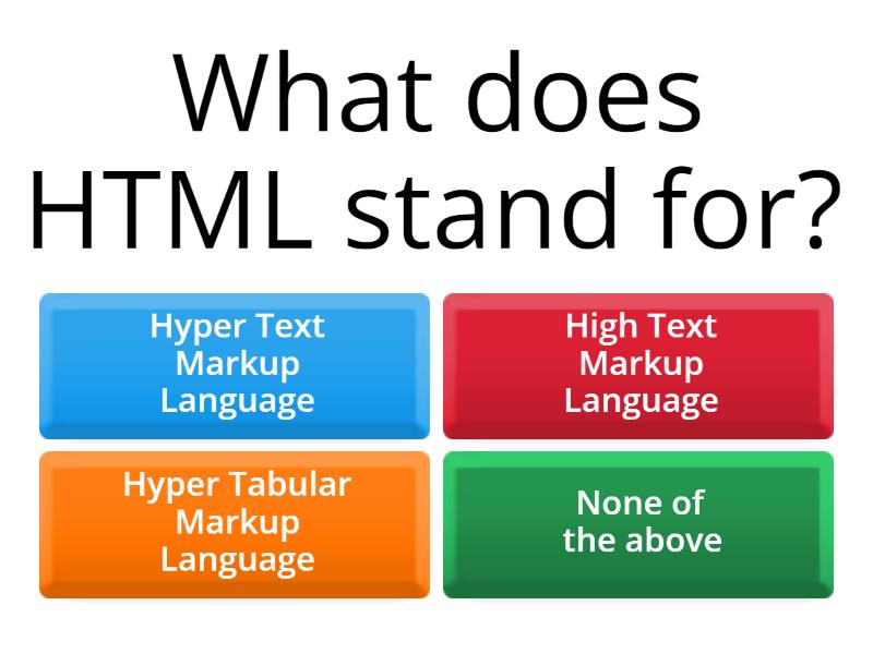 HTML Basics for Beginners - Quiz