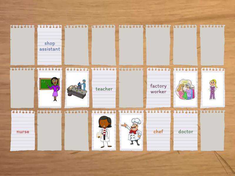 JOBS (MEMORY GAME) - Matching pairs