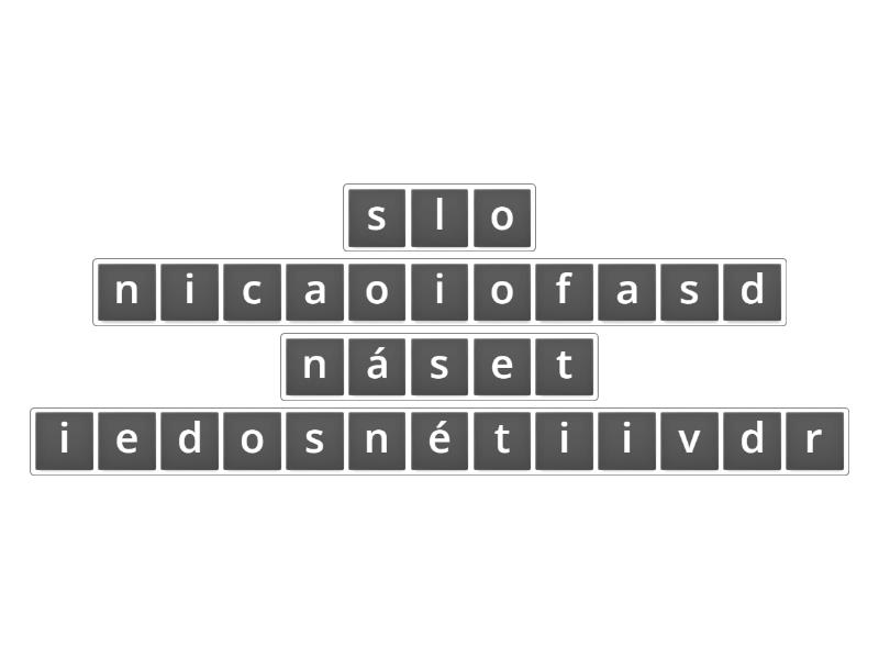 Vocabulario Unit 6 lesson 1 - Anagrama