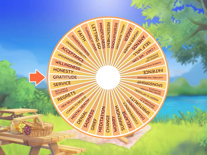 RECOVERY TOPIC WHEEL (INSANE IN THE MEMBRANE) - Spin the wheel