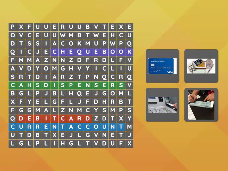 OPEN AN ACCOUNT TODAY! - Wordsearch