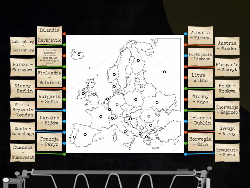 Geografia - Mapa Polityczna Europy Ze Stolicami - Część 1 - Imagem com ...