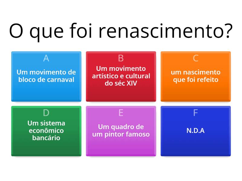 Renascimento - Quiz