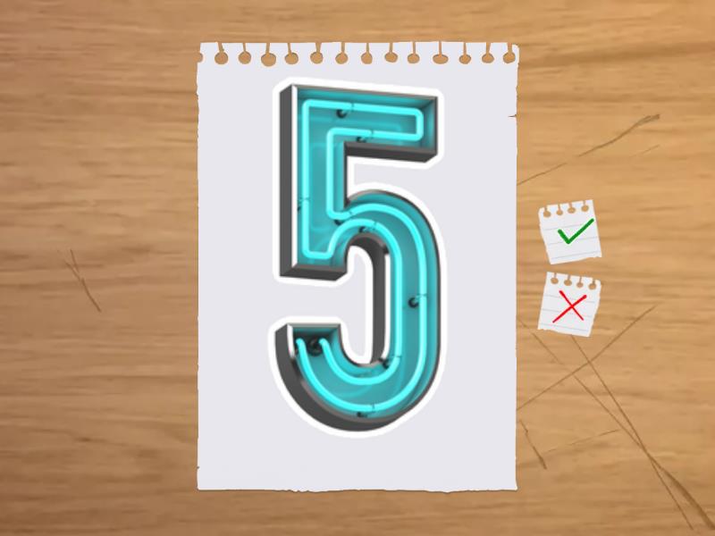 numbers 1-10 - Flash cards