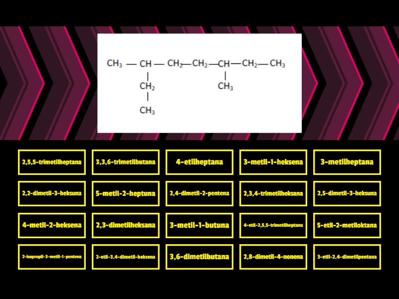 Senyawa Hidrokarbon - Find the match