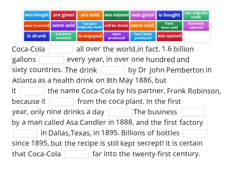 Coca Cola - Complete the sentence