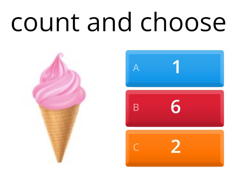 count and choose the correct number - Quiz