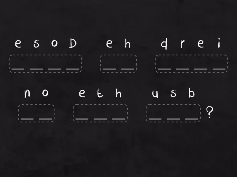 Presente simple - PREGUNTAS - Anagram