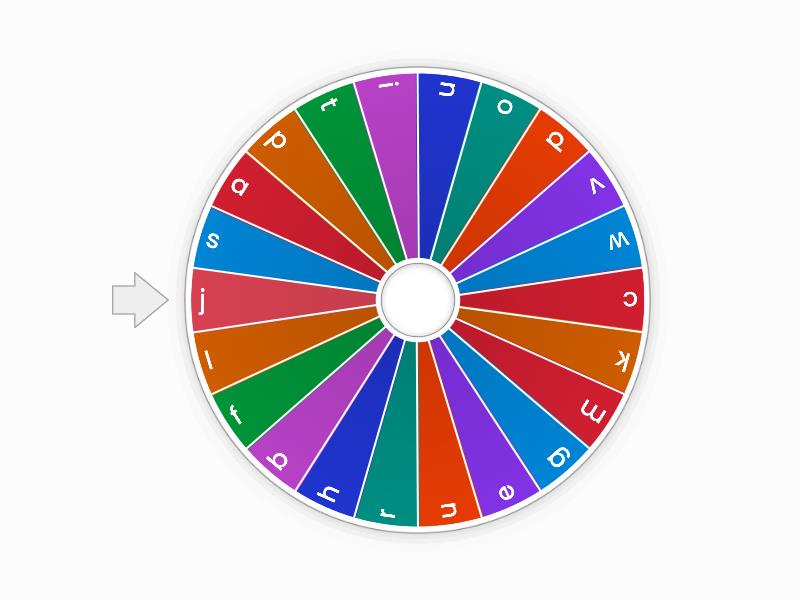 Phonics - Spin the wheel