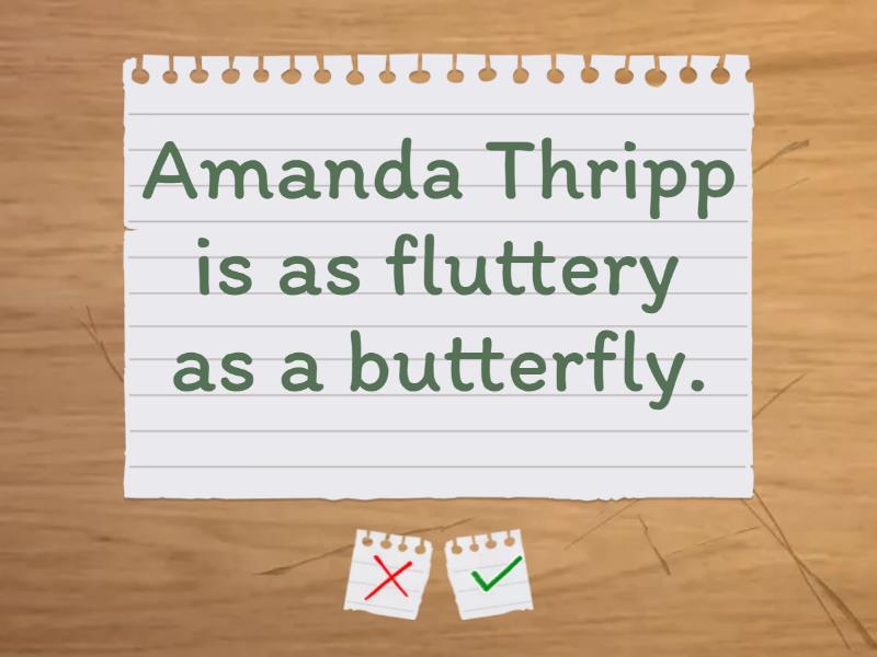 Matilda Similes VS. Metaphors - Flash cards