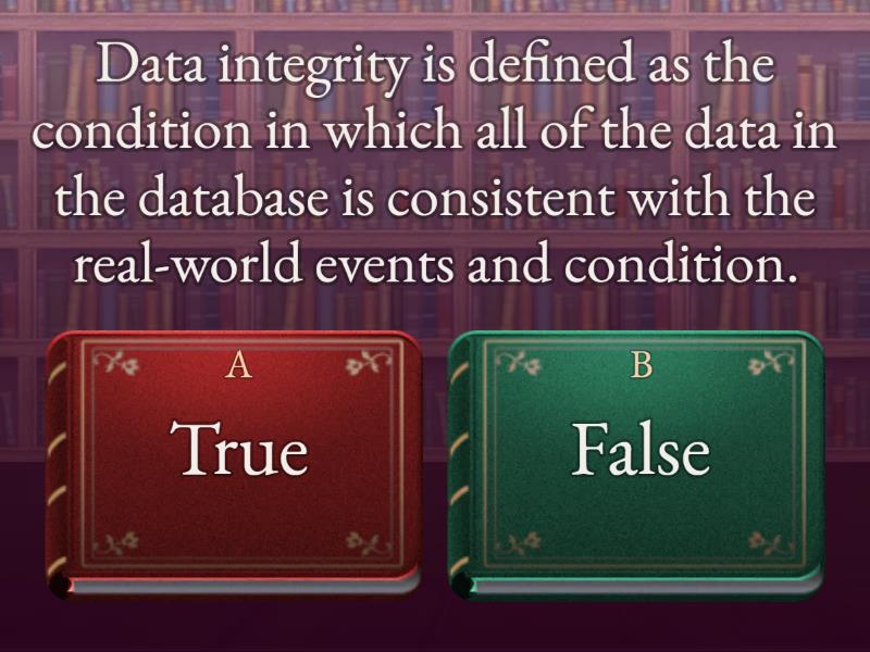 Data integrity - Quiz