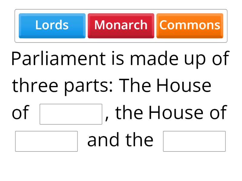UK Parliament - Complete the sentence