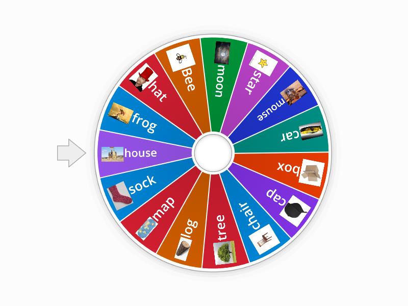I spy rhyme spinner - Spin the wheel