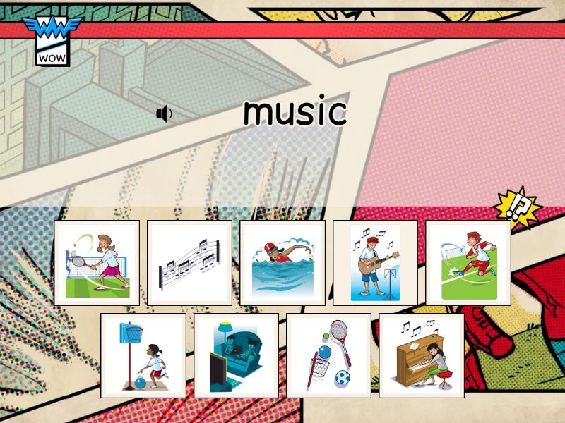 Power Up 1 Unit 7 part 1 - Find the match