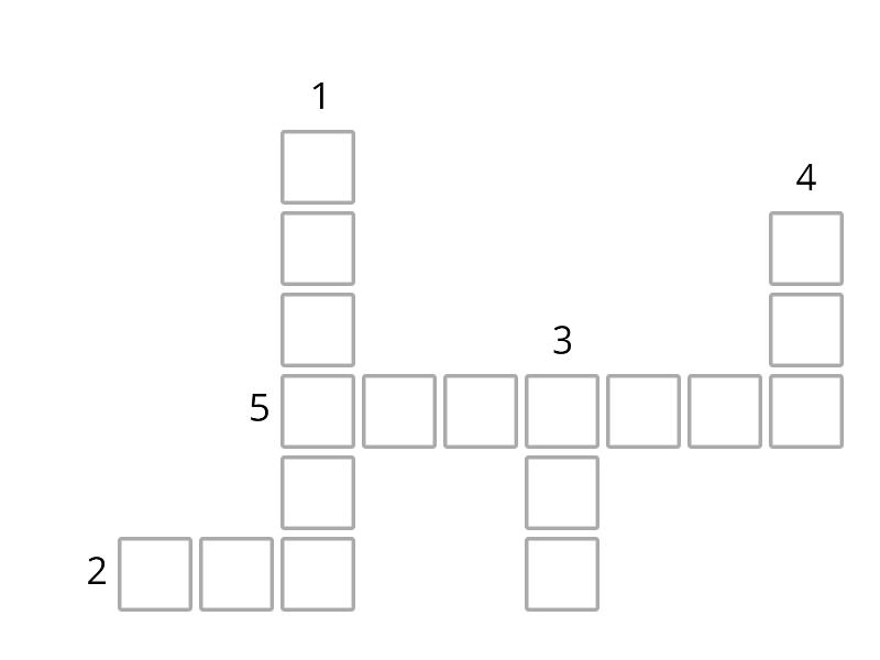 puzzle dei numeri - Crossword