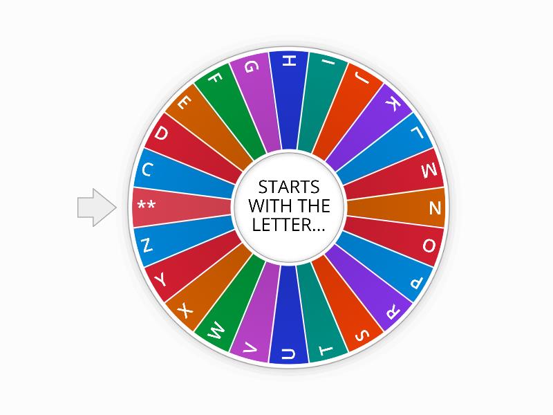 LETTERS - Spin the wheel