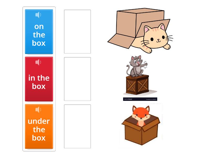 In, on, under - Match up