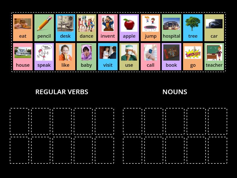 VERBS AND NOUNS (CLASSIFY) - Group sort