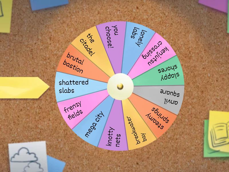 Chapter 4 season 2 fortnite poi's - Spin the wheel