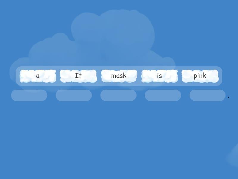 11/22 scramble(color/things) - Complete the sentence