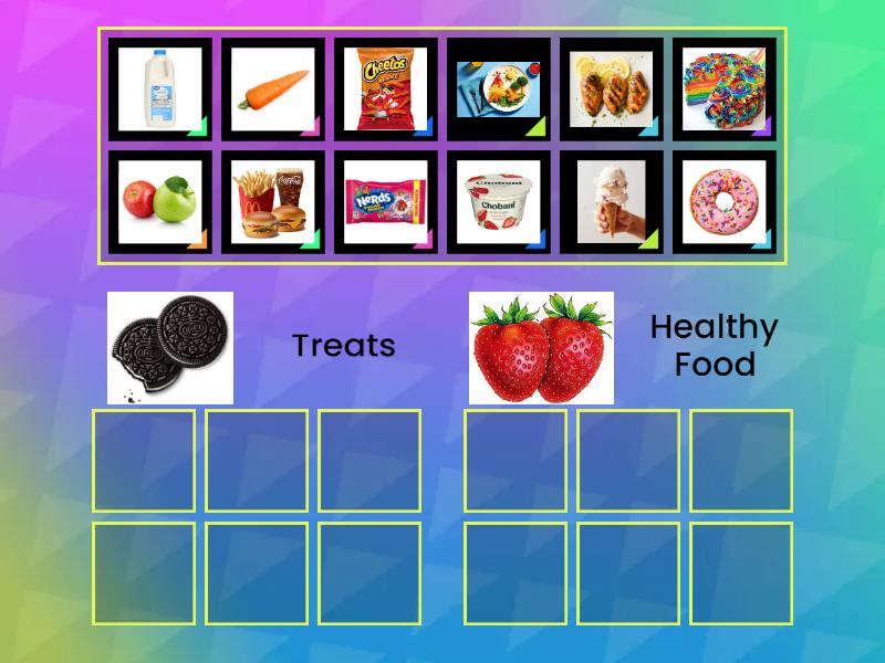 Treats - Healthy Food - Group sort