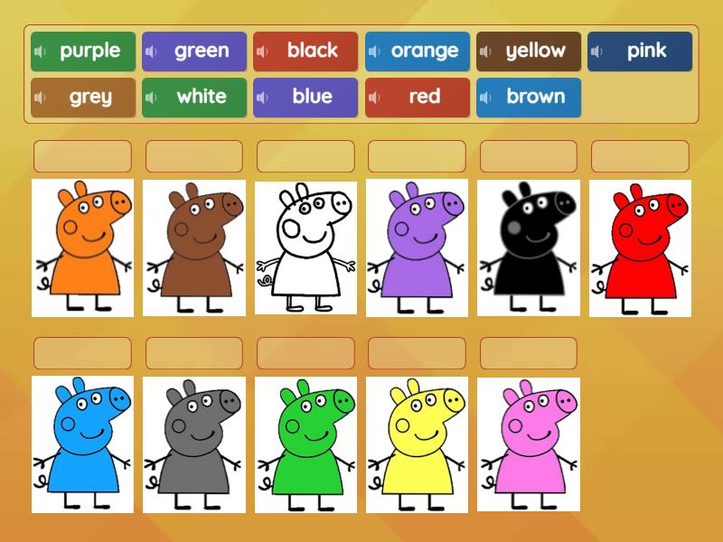 Colours with Peppa Pig - Match up