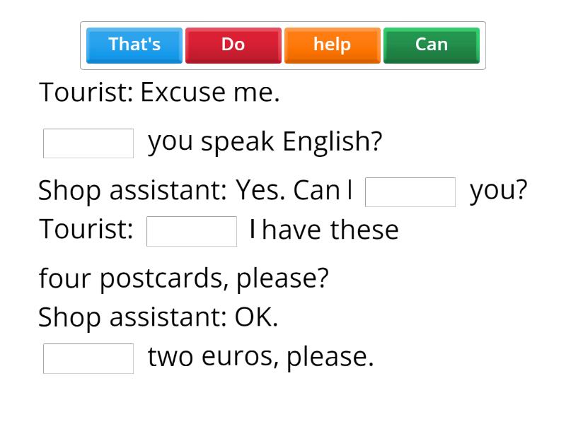 Making requests 3 - Complete the sentence