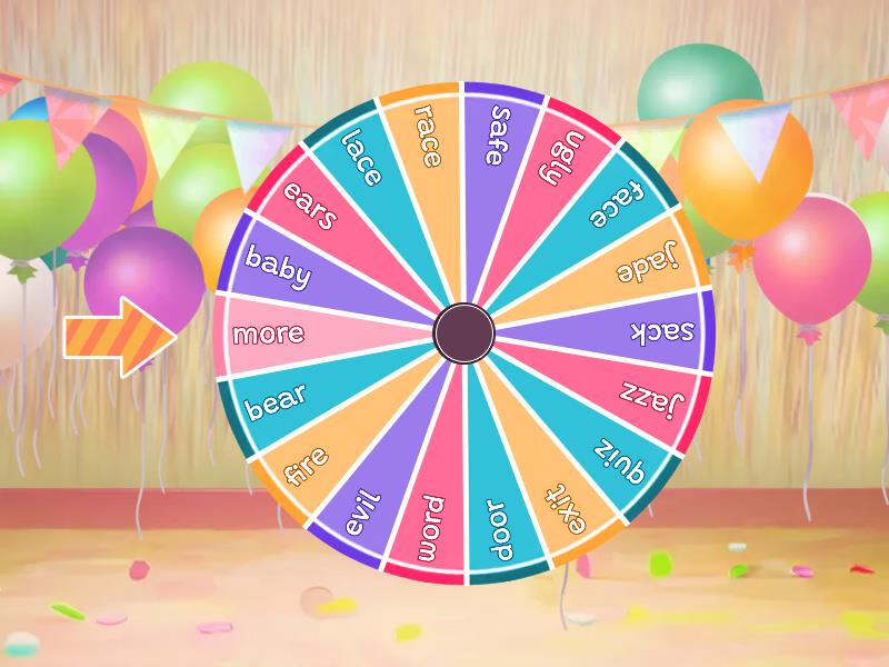 Spelling bee Round 1 - Spin the wheel